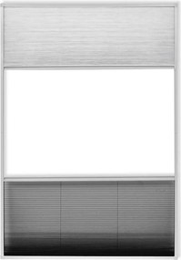 Plisovaná okenní síť proti hmyzu 160 x 80 cm se zastíněním 141131