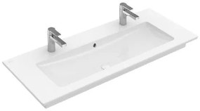 Villeroy & Boch Venticello - Umyvadlo nábytkové 1200x500 mm, s přepadem, 2 otvory pro baterii, CeramicPlus, alpská bílá 4104CKR1