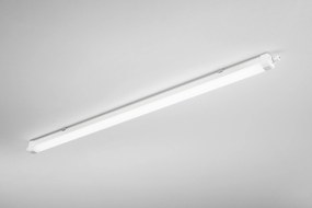 FAN LED-RUBIS-150 Vlhkotěsná stropní LED svítidlo Rubis (bílé, PC) 50 W, 6800 lm, CCT 3000 / 4000 / 6500 K, IP65, 1500 x 58 x 62 mm - FANEUROPE