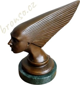 Bronzová soška Victoire Duch větru ve stylu Art Deco – Spirit of the Wind