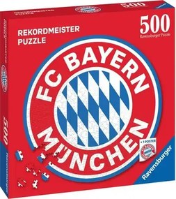 Ravensburger Kulaté puzzle FC Bayern Logo / 500 dílků / od 12 let
