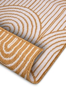 Hanse Home, Kusový koberec Pangli 105849 Ochre – na ven i na doma, 80x150, žlutá, chodba / předsíň