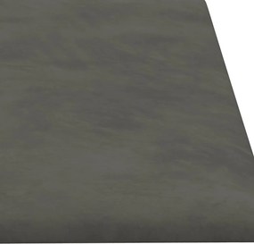 vidaXL Nástěnné panely 12 ks 60 x 15 cm samet 1,08 m² [343838] Barva: Tmavě šedá