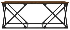 Konferenční stolek hnědý dub 100 x 49 x 40 cm kompozitní dřevo - Default Title