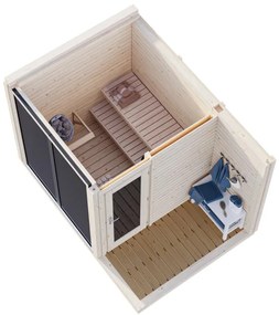 Sauna PALMAKO SARAH 3,8+2,1 m² outdoor