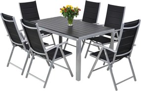 Home&Garden Zahradní sestava Ibiza Pollywod silver/black