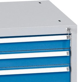 Závěsný dílenský box na nářadí k pracovním stolům do dílny WL/BL, 4 zásuvky, 565 x 580 x 450 mm