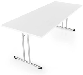 Skládací stůl 200 x 80 cm, bílá