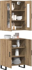 Vysoký bufet 2 ks dub artisan 69,5 x 34 x 180 cm 3394522