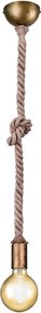 Závěsné svítidlo v mosazné barvě ø 12 cm Rope – Trio