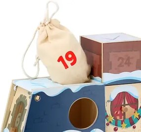 Vilac Dřevěný adventní kalendář k naplnění Domeček / od 3 let