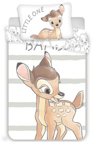 TP Bavlněné povlečení do postýlky 40x60+100x135  Bambi Stripe