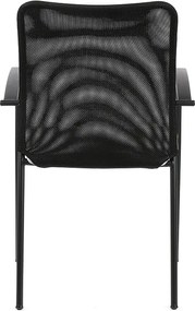 Jednací kovová židle Office Pro TRITON SL – s područkami, více barev F85 černá