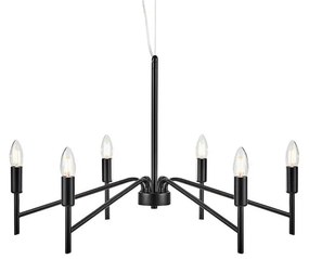 Černé závěsné svítidlo Markslöjd Monarch, ø 70 cm