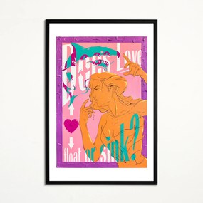 Ondřej Mio Michálek | Does Love Float or Sink? Rám: Černý, Velikost: 100 x 70 cm