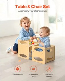 Sada židliček a stolků Montessori pro odstavování VEVOR