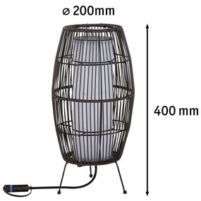 Paulmann 94754 Plug&Shine Basket, venkovní lucerna LED 3,2W RGBW, výška 40cm, IP44, ZigBee