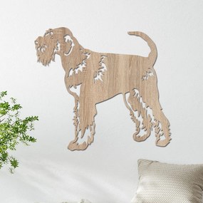 dřevo života Dřevěná dekorace Velkého knírače Zvolte rozměr (cm): 40x35, Zvolte barvu dekoru: Dub Sonoma