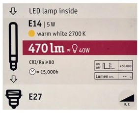 LED Stmívatelná žárovka MOSAIC G125 E27/5W/230V 2700K - Paulmann 28750