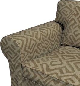 Potah na pohovku IKEA Ektorp 3-místná rozkládací, NOVÝ MODEL 2013 barva béžová látka pletený vzor, vzorované