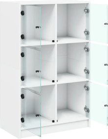 Highboard s dvířky bílý 68 x 37 x 109 cm kompozitní dřevo 3295850