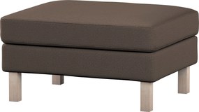 Potah na podnožku IKEA Karlstad barva hnědá látka pletený vzor