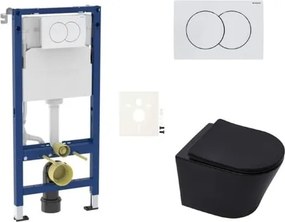 Závěsný WC set do lehkých stěn / předstěnová SAT Infinitio SIKOGESINFBLD01