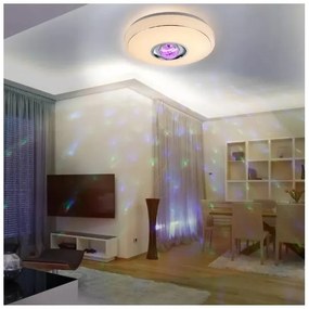 LED RGB Stmívatelné stropní svítidlo MAGIC DISCO LED/18W/230V + dálkové ovládání