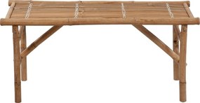 vidaXL Skládací zahradní lavice s poduškou 118 cm bambus [3063859] Barva: Zelená
