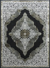 Berfin Dywany Kusový koberec Elite 3935 Black Gold ROZMĚR: 60x100