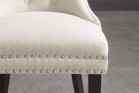 Designová židle Queen II len béžová