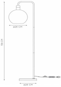 Lucide 34738/01/65 - Stojací lampa JULIUS 1xE27/25W/230V