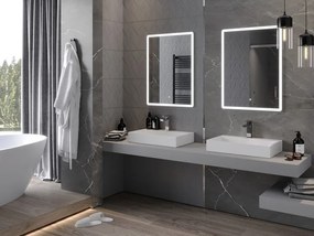 Mexen Navia, LED koupelnové zrcadlo s podsvícením 60 x 80 cm, 6000K, ochrana proti zamlžování, 9803-060-080-611-00