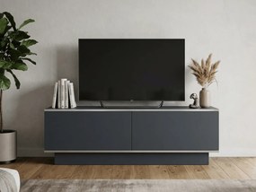 TV stolek ALVIN 135 cm, antracit/stříbrná