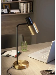 Smarter 01-3081 stolní lampa Aurum, matně černá, matně zlatá, 1xE27, 46,5cm