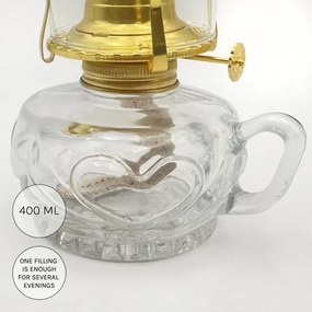BRILAGI - Petrolejová lampa MERLIN čirá