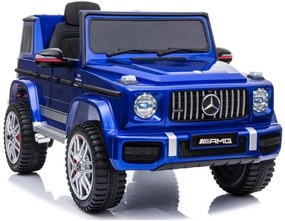 HračkyZaDobréKačky Dětské elektrické autíčko Mercedes G63 AMG modré lakované