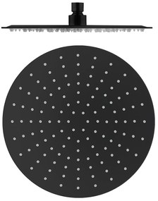 Slezák RAV Hlavová sprcha kulatá kovová ø 30 cm černá matná, Barva: černá matná - KS0001CMAT