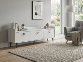 TV stolek PIENA 160 cm, bílý