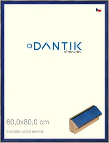 DANTIK rámeček 60x80 | INCLINATA colori modrá (Plexi Čiré)