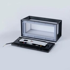 Brilagi - LED Venkovní nást. svítidlo se senzorem PARKER LED/12W/230V černá IP44