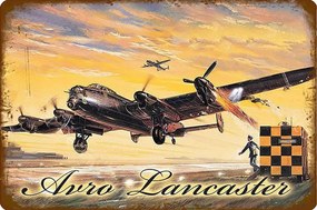 Plechová cedule Lancaster Velikost: A4 (30 x 20 cm)