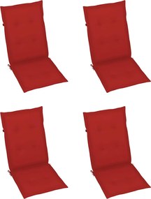 Zahradní polohovací židle s poduškami 3 ks masivní akácie 3064734