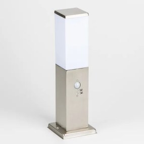 Brilagi - Venkovní lampa se senzorem NOVA 1xE27/15W/230V 40 cm IP44 matný chrom