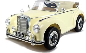 LEAN CARS Autíčko na baterii Mercedes 300S, béžové