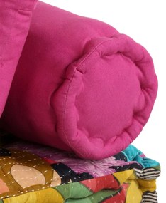vidaXL Marketos 2místný modulární pouf patchwork textil