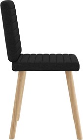 Jídelní židle 6 ks černé textil 3315546