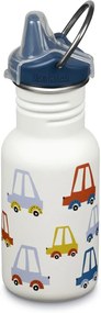 Dětská nerezová lahev Klean Kanteen Kid Classic Narrow w/Sippy Cap - cars 355 ml