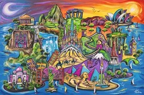 RAVENSBURGER Puzzle Cesta kolem světa / 3000 dílků / od 14 let