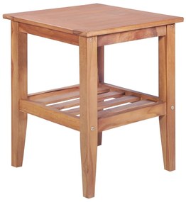 Konferenční stolek 40 x 40 x 50 cm čtvercový masivní teak - Default Title